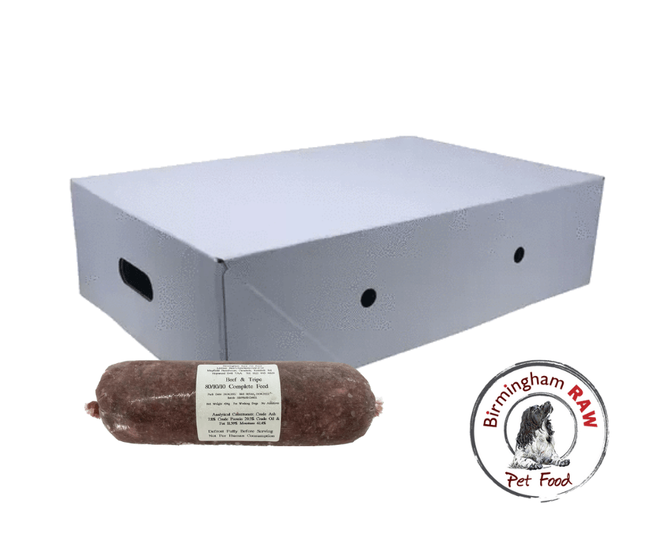 Birmingham Raw Beef and Tripe Complete Box (20 x 454g) - K9-Catering